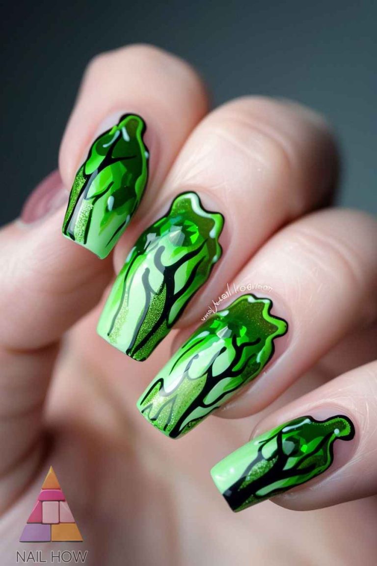 Unleash Your Inner Green Goddess: Epic Green Nail Designs to Rock Right ...
