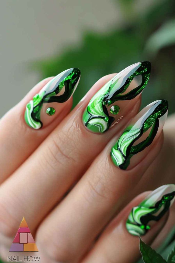 Unleash Your Inner Green Goddess: Epic Green Nail Designs to Rock Right ...