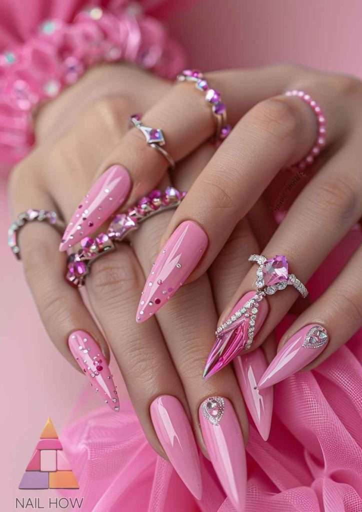 The Ultimate Guide to Pink Nails: From Ombre to Gem-Encrusted Elegance ...