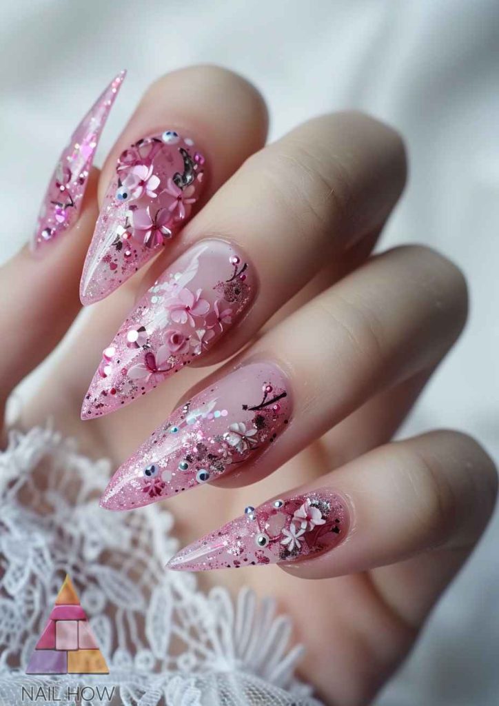 The Ultimate Guide to Pink Nails: From Ombre to Gem-Encrusted Elegance ...