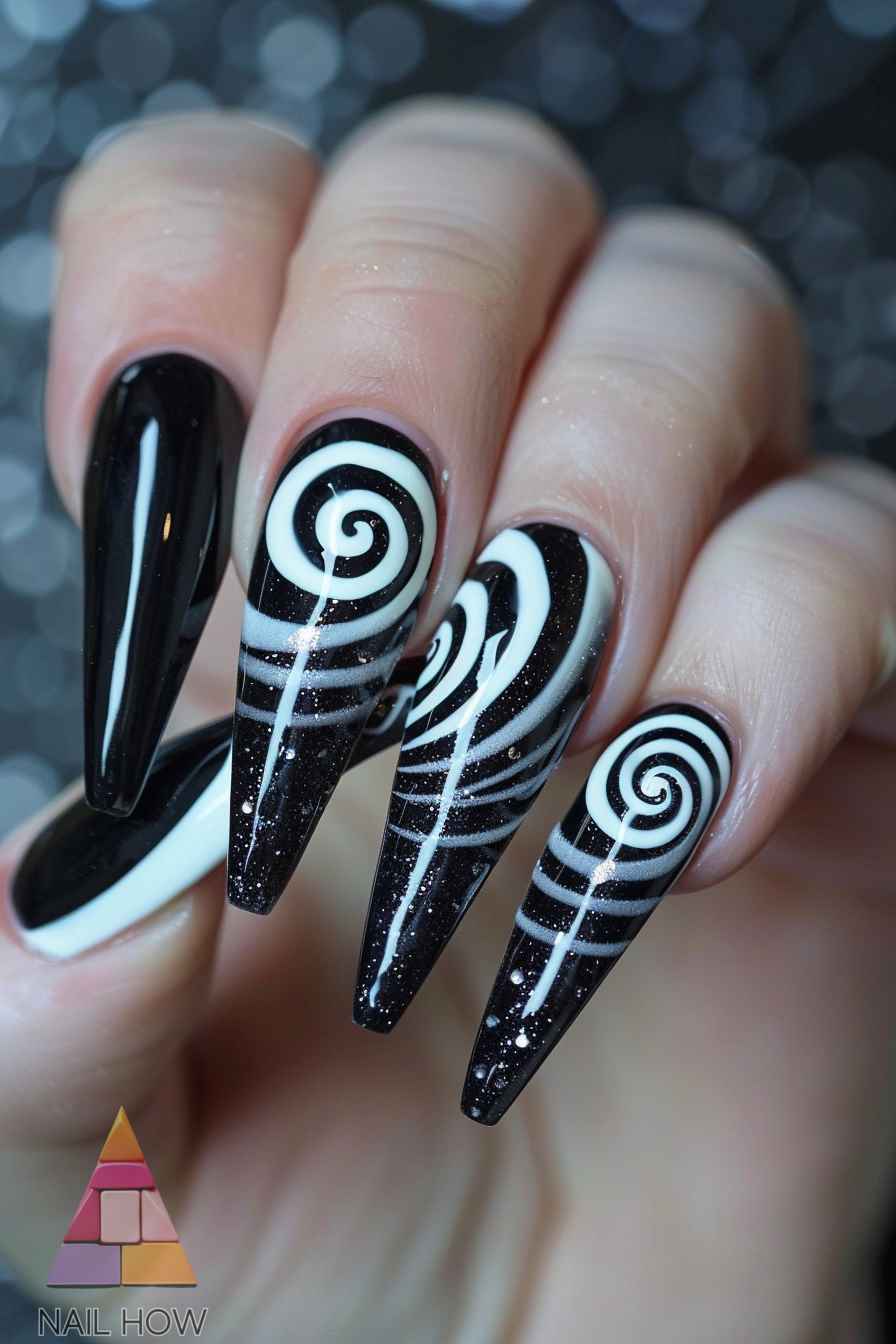 Bold and Beautiful Black Acrylic Nails to Enhance Your Style - nailhow