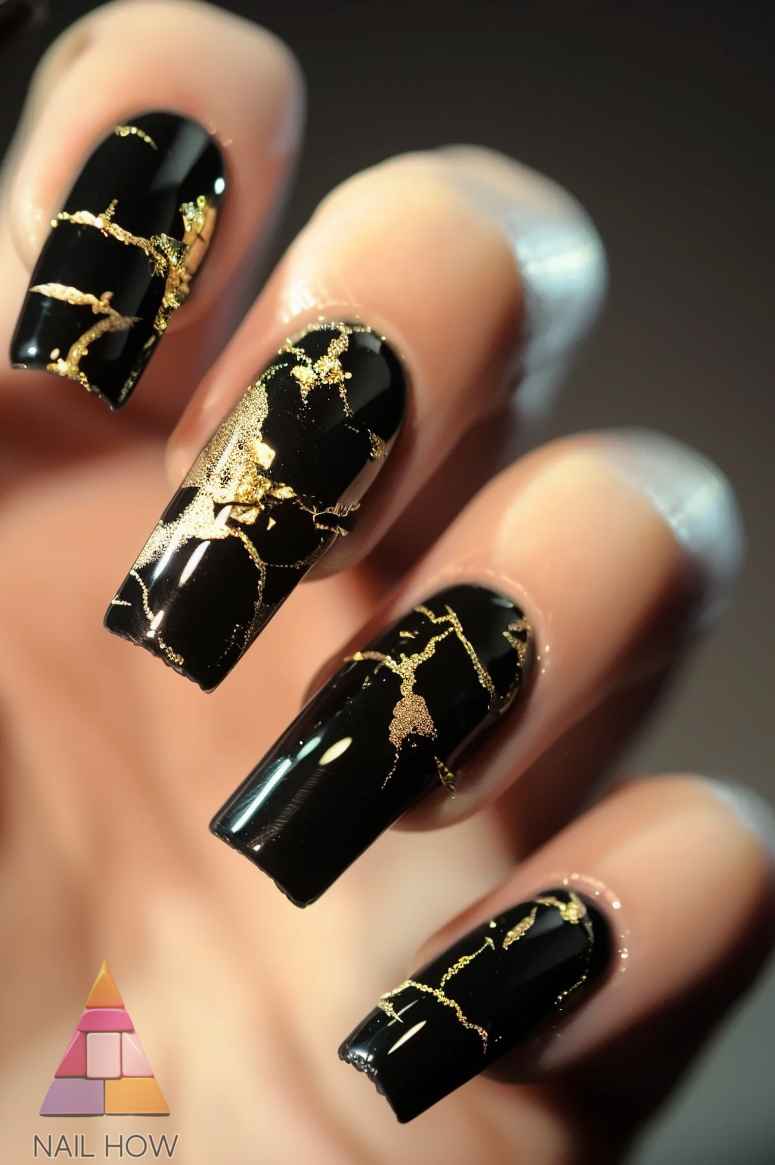 Bold and Beautiful Black Acrylic Nails to Enhance Your Style - nailhow