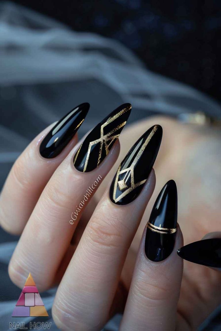 Bold and Beautiful Black Acrylic Nails to Enhance Your Style - nailhow