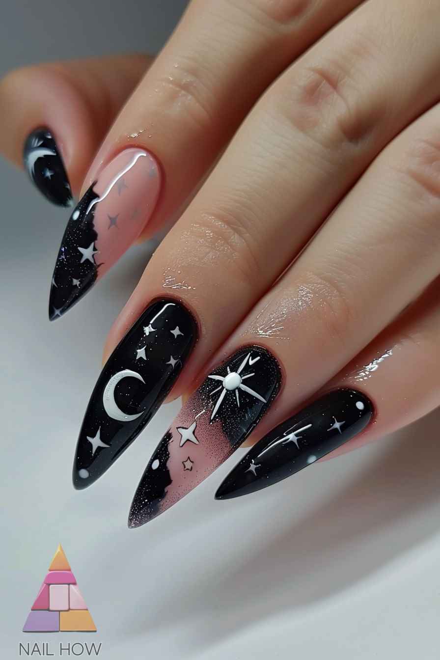 Bold and Beautiful Black Acrylic Nails to Enhance Your Style - nailhow