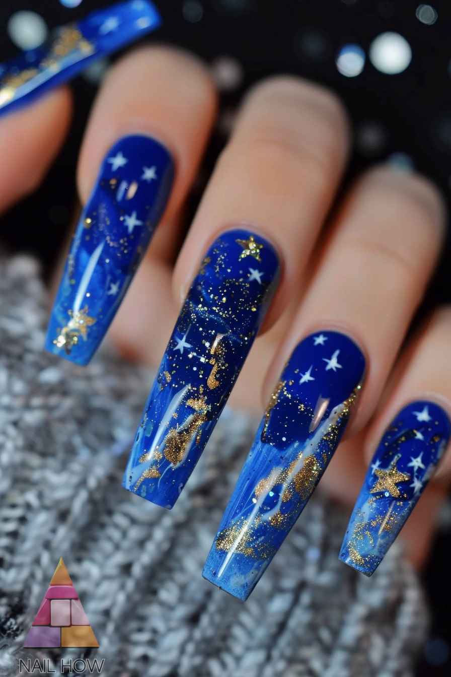 Stunning Blue Acrylic Nails to Inspire Your Next Manicure - nailhow