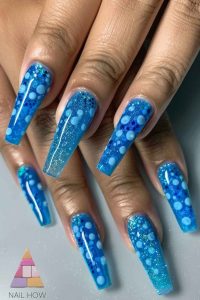 Stunning Blue Acrylic Nails to Inspire Your Next Manicure - nailhow
