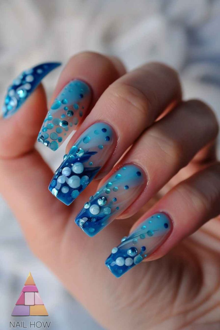 Stunning Blue Acrylic Nails to Inspire Your Next Manicure - nailhow