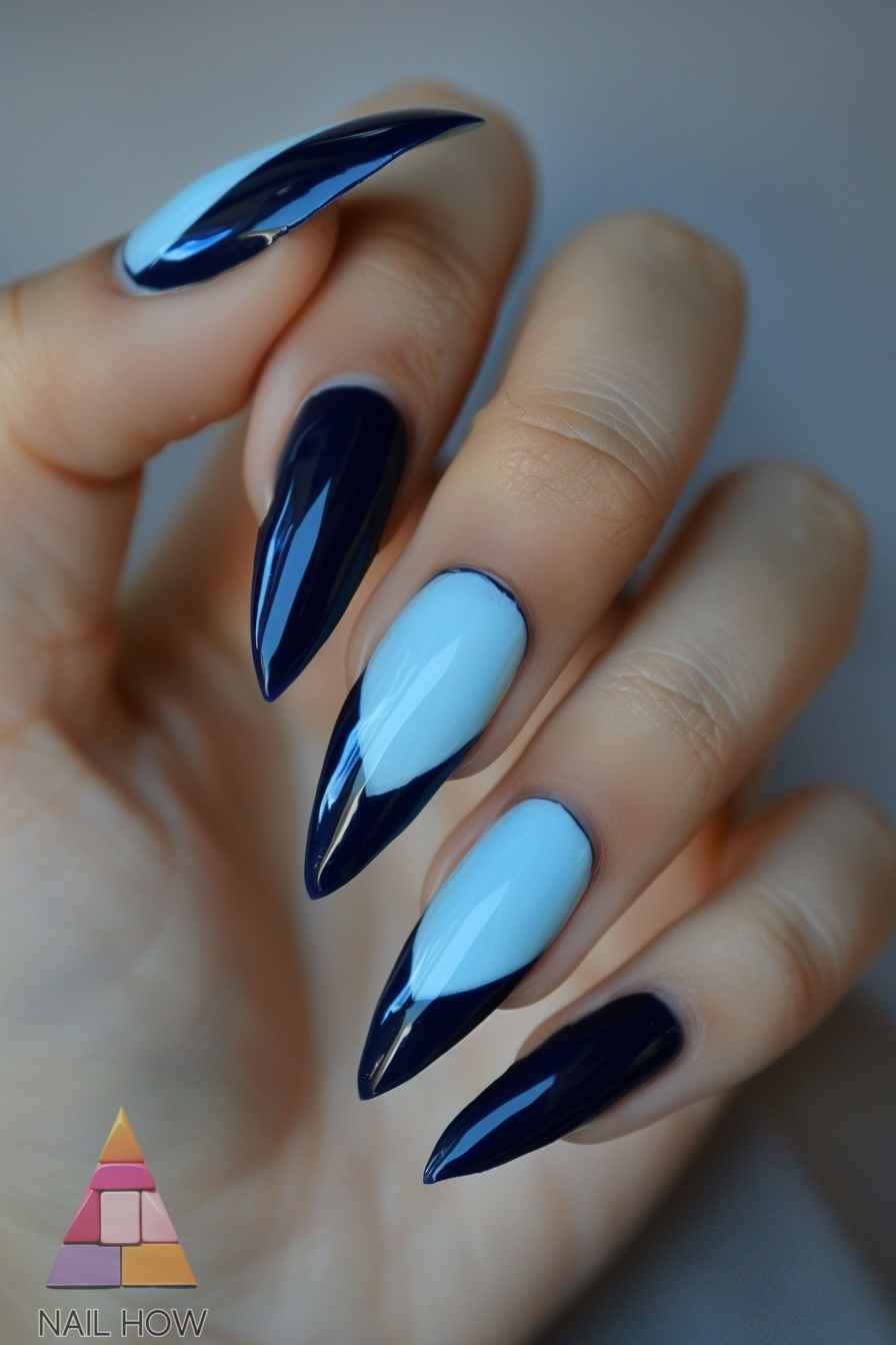 Stunning Blue Acrylic Nails to Inspire Your Next Manicure - nailhow