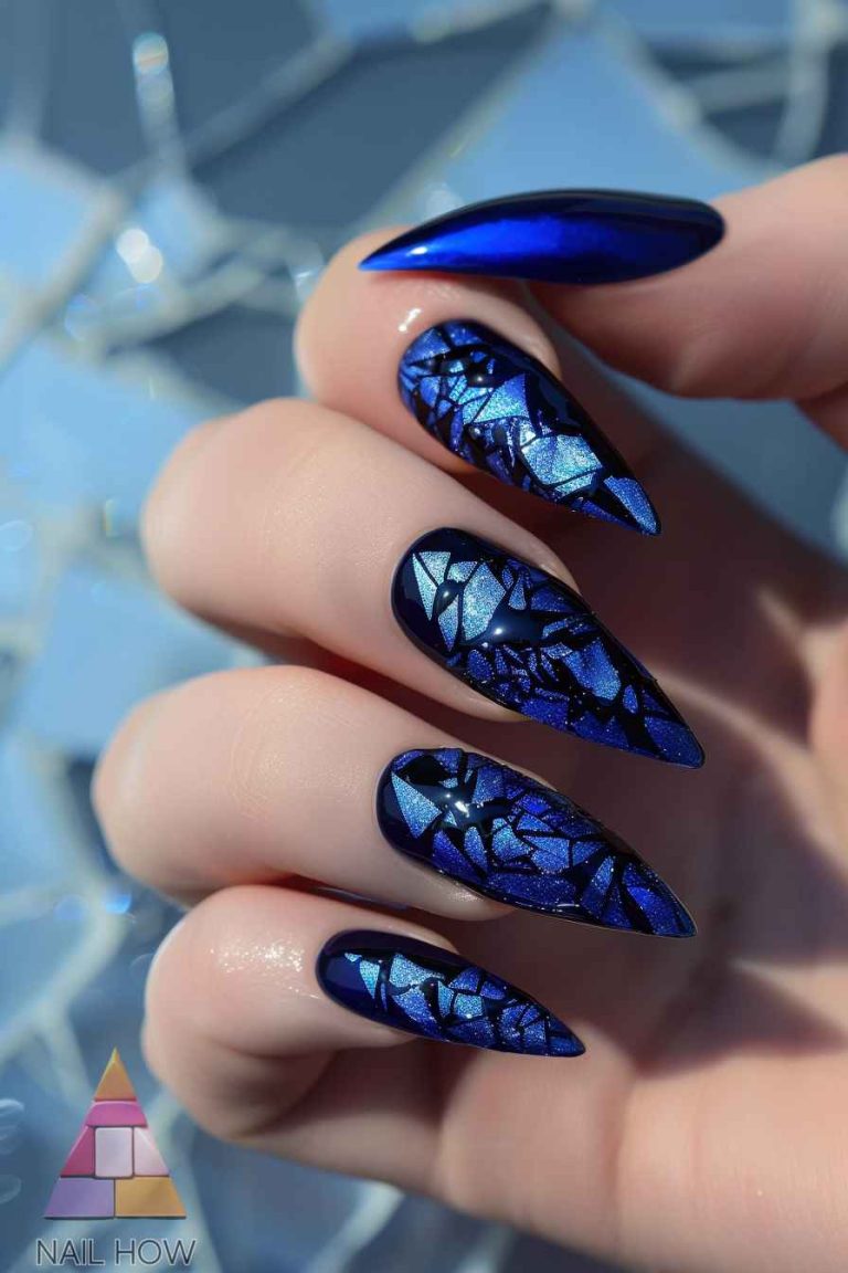 Stunning Blue Acrylic Nails to Inspire Your Next Manicure - nailhow