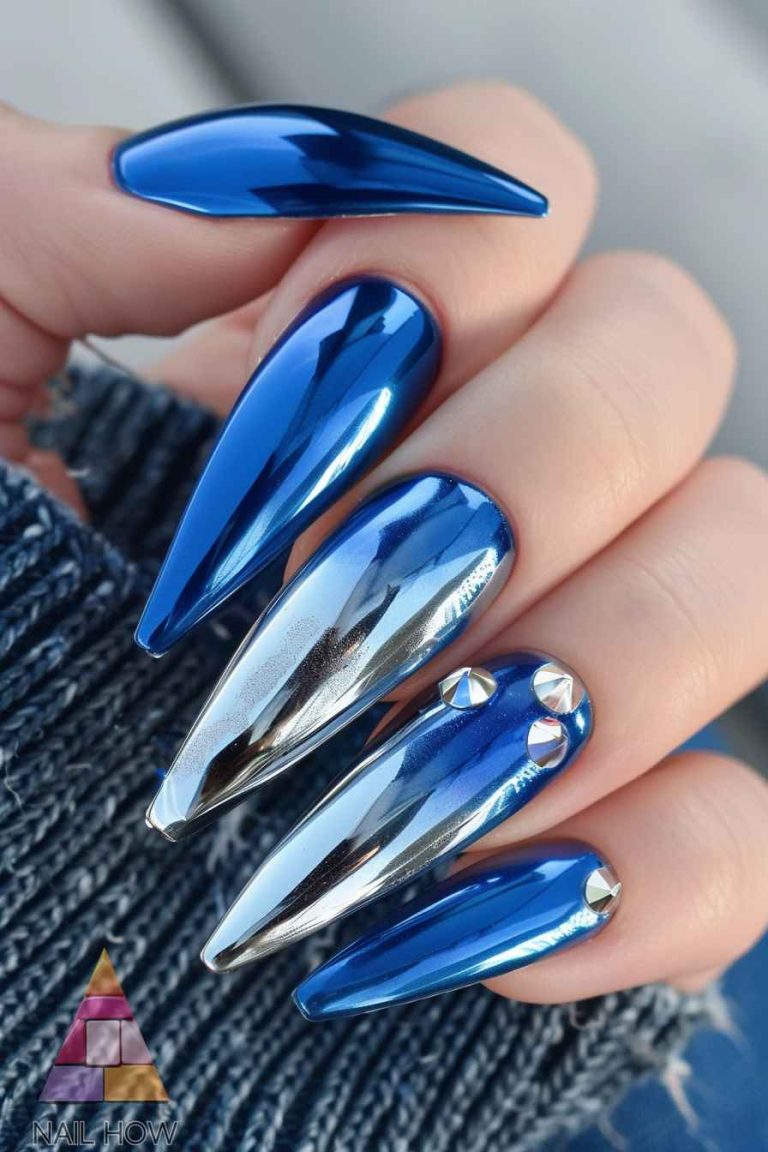 Stunning Blue Acrylic Nails to Inspire Your Next Manicure - nailhow