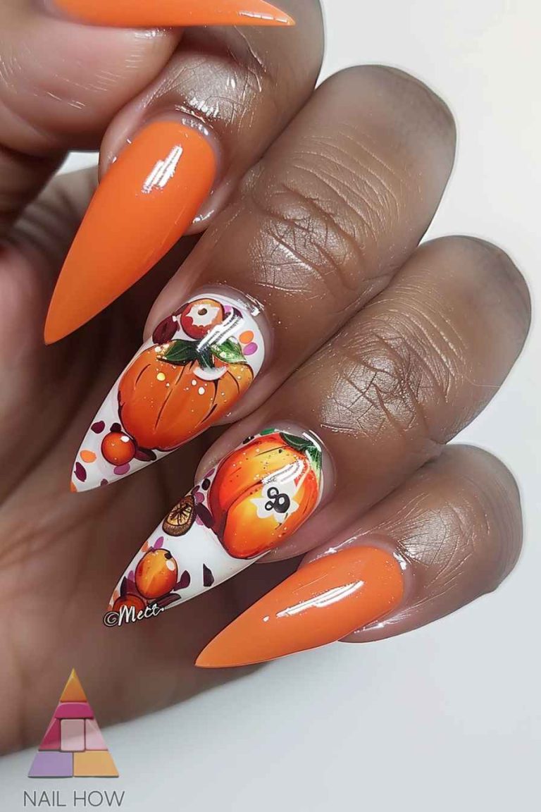 Cute Fall Acrylic Nail Designs to Adore This Season - nailhow