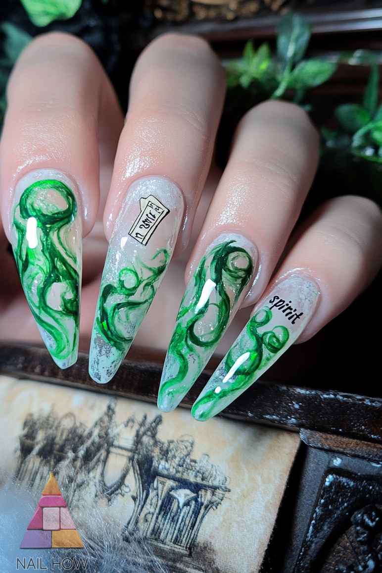 Green Halloween Nails: A Spooky-Chic Guide for Fashionistas - nailhow