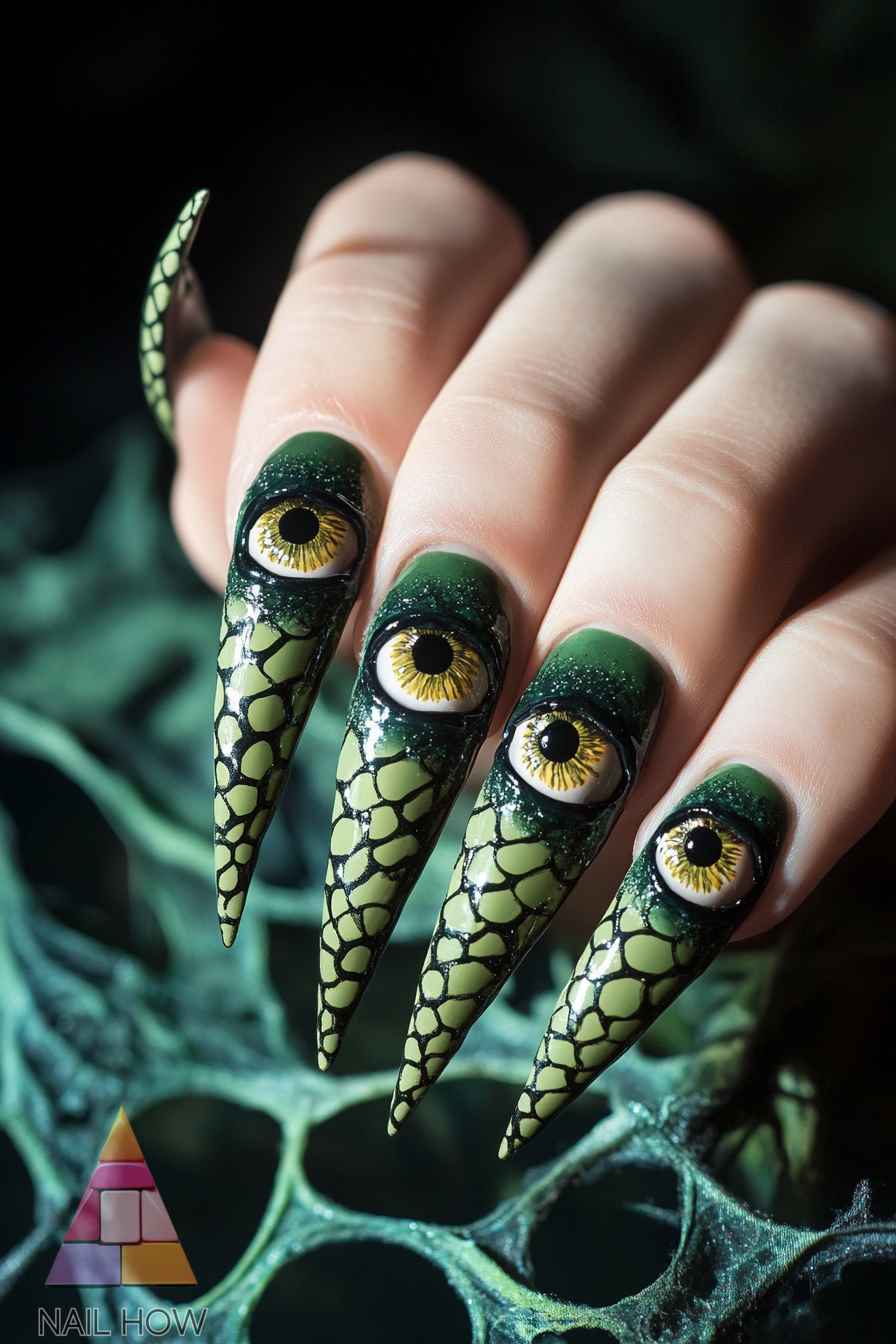 Green Halloween Nails: A Spooky-Chic Guide for Fashionistas - nailhow